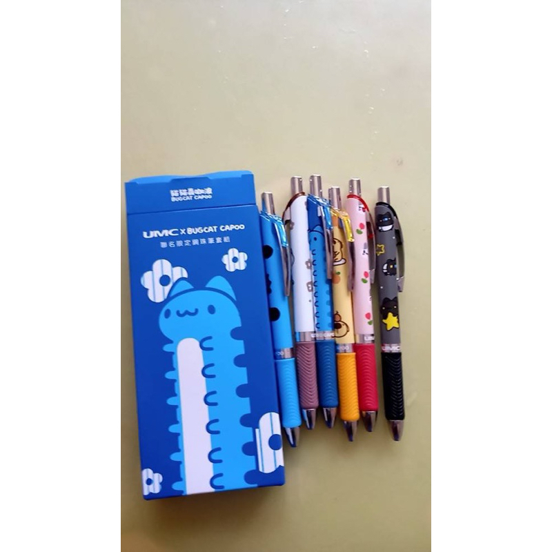 聯電umc聯名限量貓貓蟲咖波bugcat capoo鋼珠筆組原子筆 | 蝦皮購物