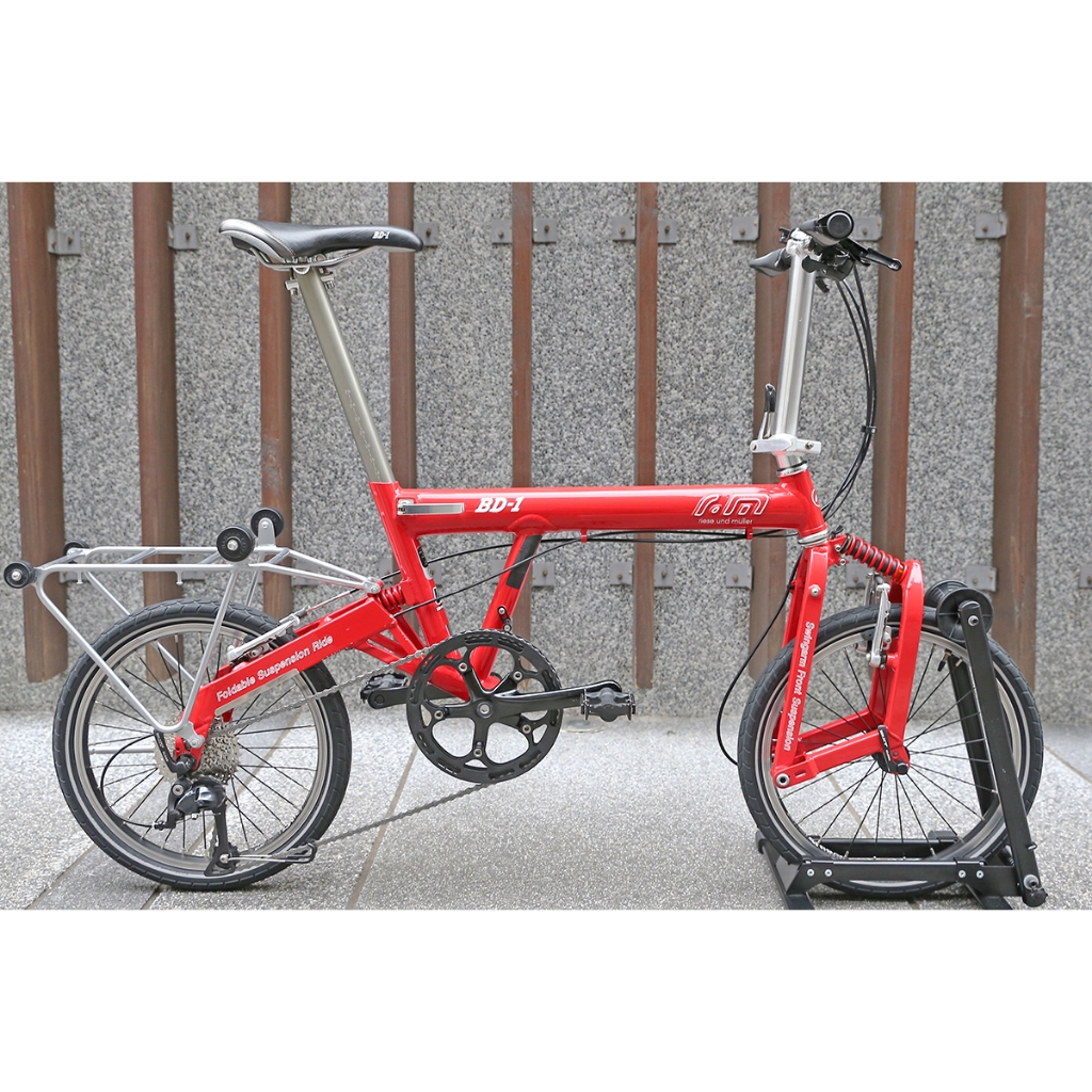 日本版 r&m BD-1 BIRDY RED 浮雕 鳥車 紅色 9速 NITTO 貨架 經典鳥 圓管鳥 摺疊車 | 蝦皮購物