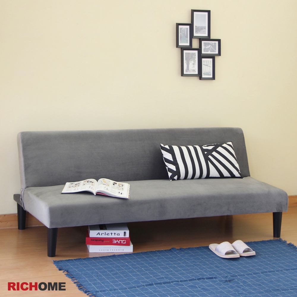 RICHOME 福利品 CH-1266 艾瑪棉花糖沙發床 絨布沙發 沙發 沙發床 兩人沙發 會客 辦公 | 蝦皮購物