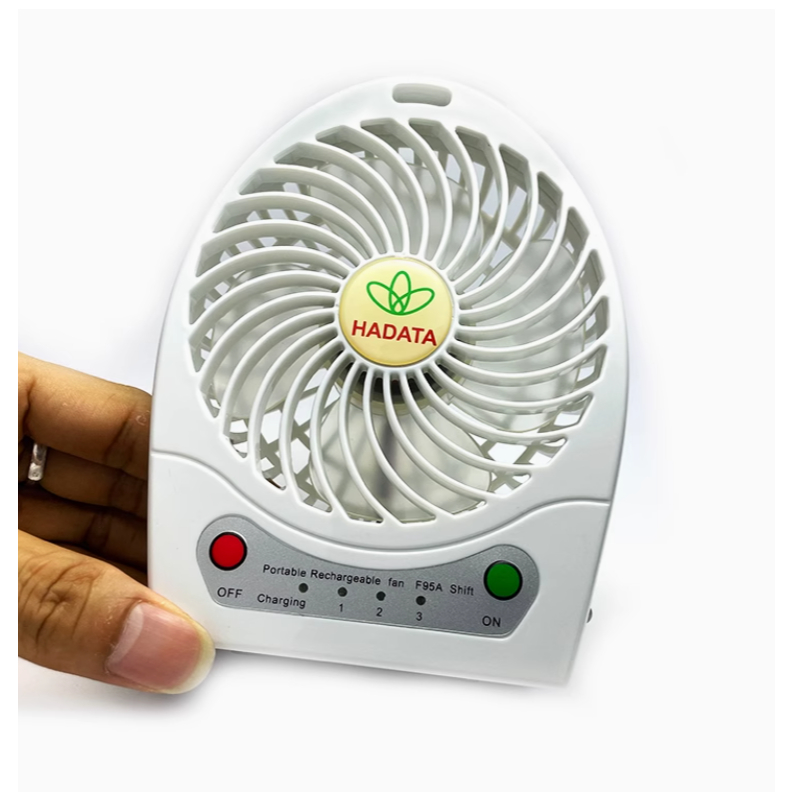 HaDaTa華德通F95A小風扇三檔速度電池充電USB便携式辦公桌夏天宿舍 | 蝦皮購物