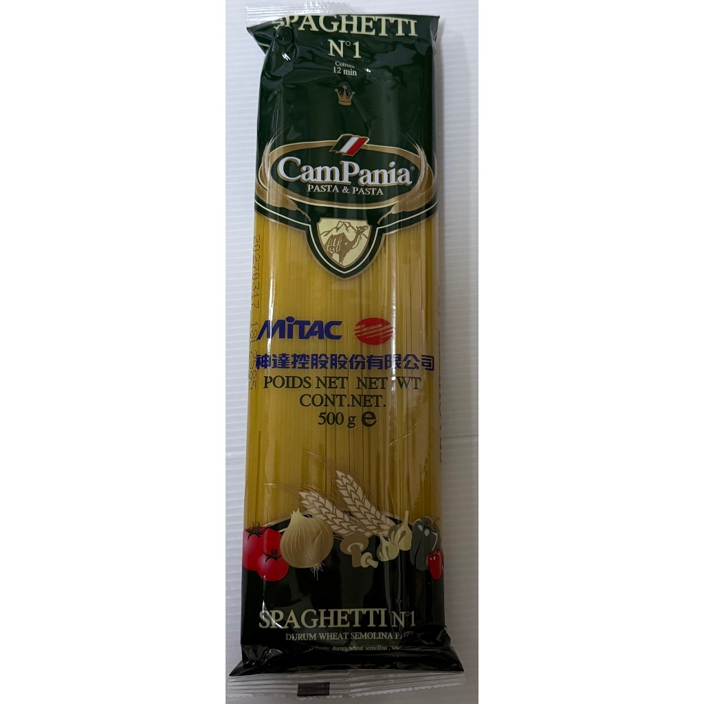 Stephen義式餐廳食材廣場CamPania 坎佩尼亞義大利1.7mm直麵500g義大利麵(神達股東會紀念品) | 蝦皮購物