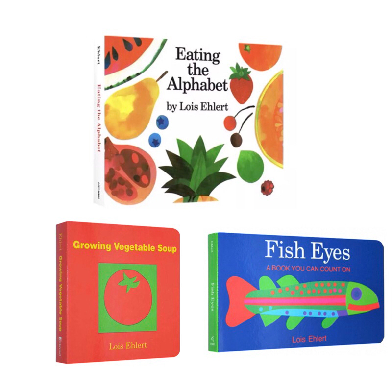 正版硬頁 Lois Ehlert 作品Eating the Alphabet 廖彩杏推薦 Fish Eyes | 蝦皮購物