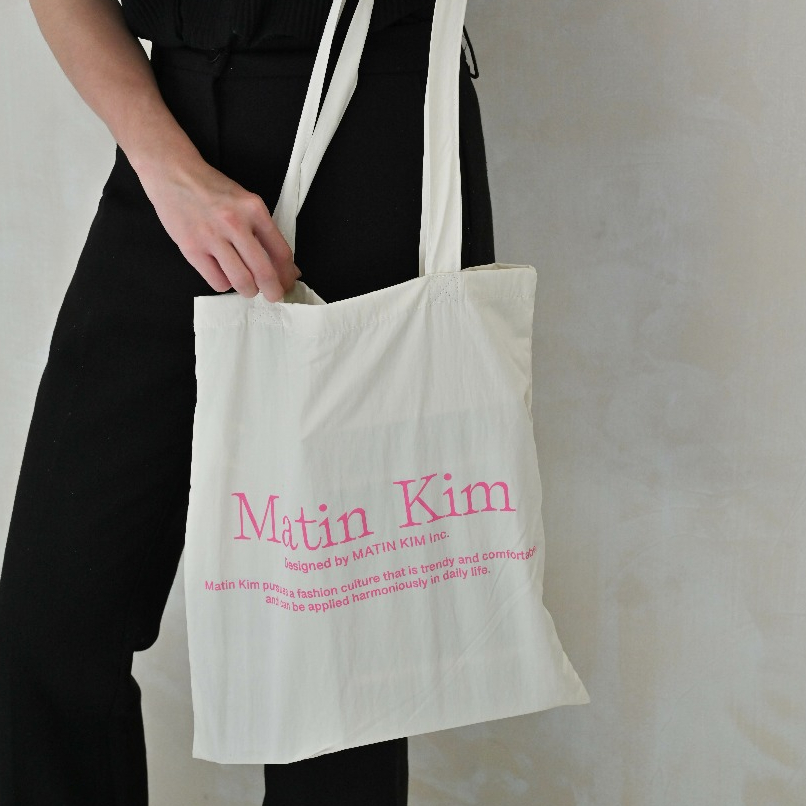 【Wholu.select】現貨－MATIN KIM POPPIN ECOBAG 帆布包 | 蝦皮購物