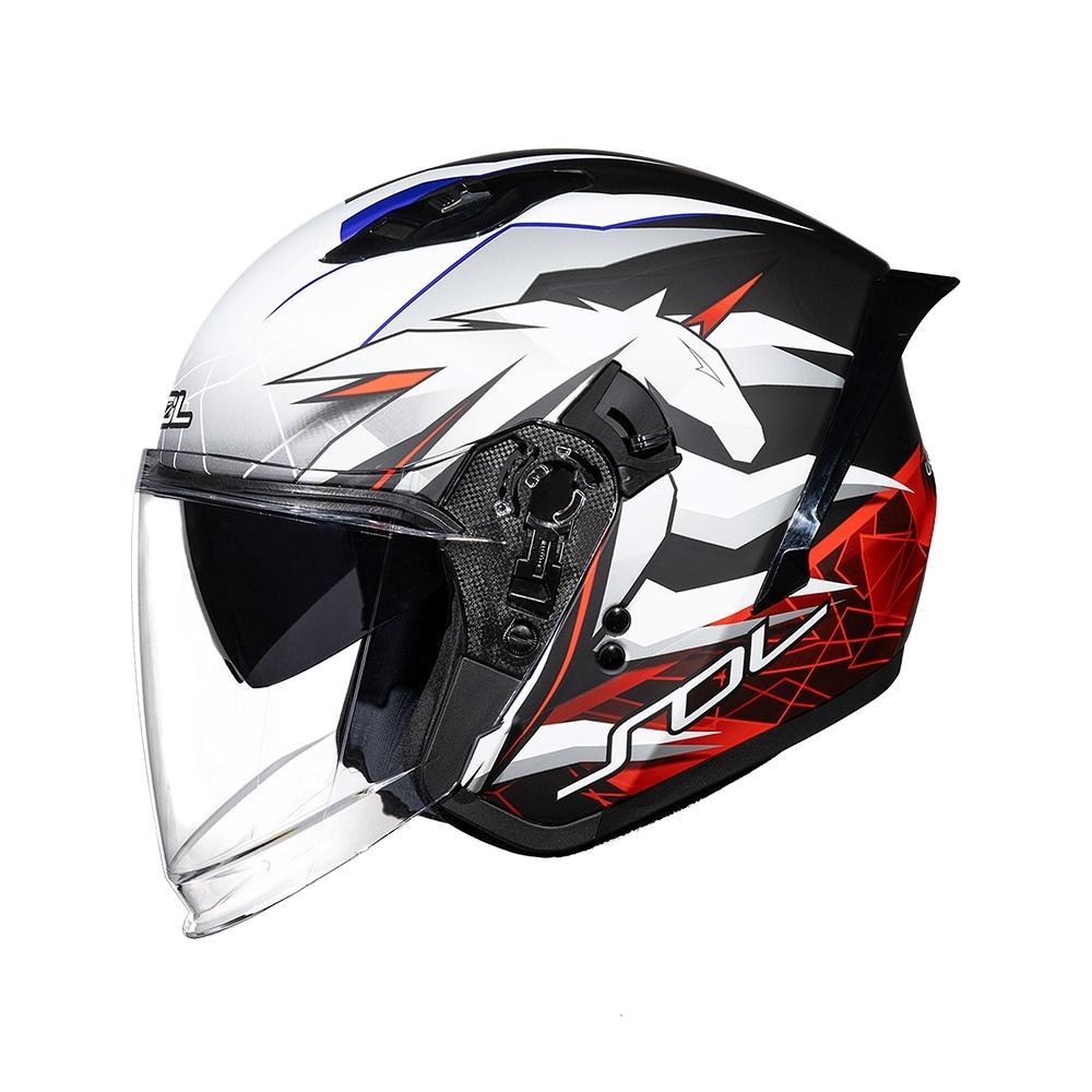 【SOL】SO-11P 獨角獸 消黑紅 標準款｜SO11P｜3/4罩｜開放式｜內墨鏡｜加長型鏡片｜安全帽｜SJ騎士館 | 蝦皮購物