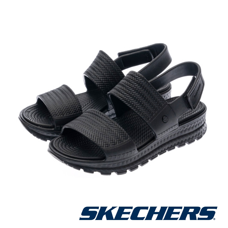 【SKECHERS】女 休閒系列 涼拖鞋 ARCH FIT FOOTSTEPS-111461-全黑BBK | 蝦皮購物