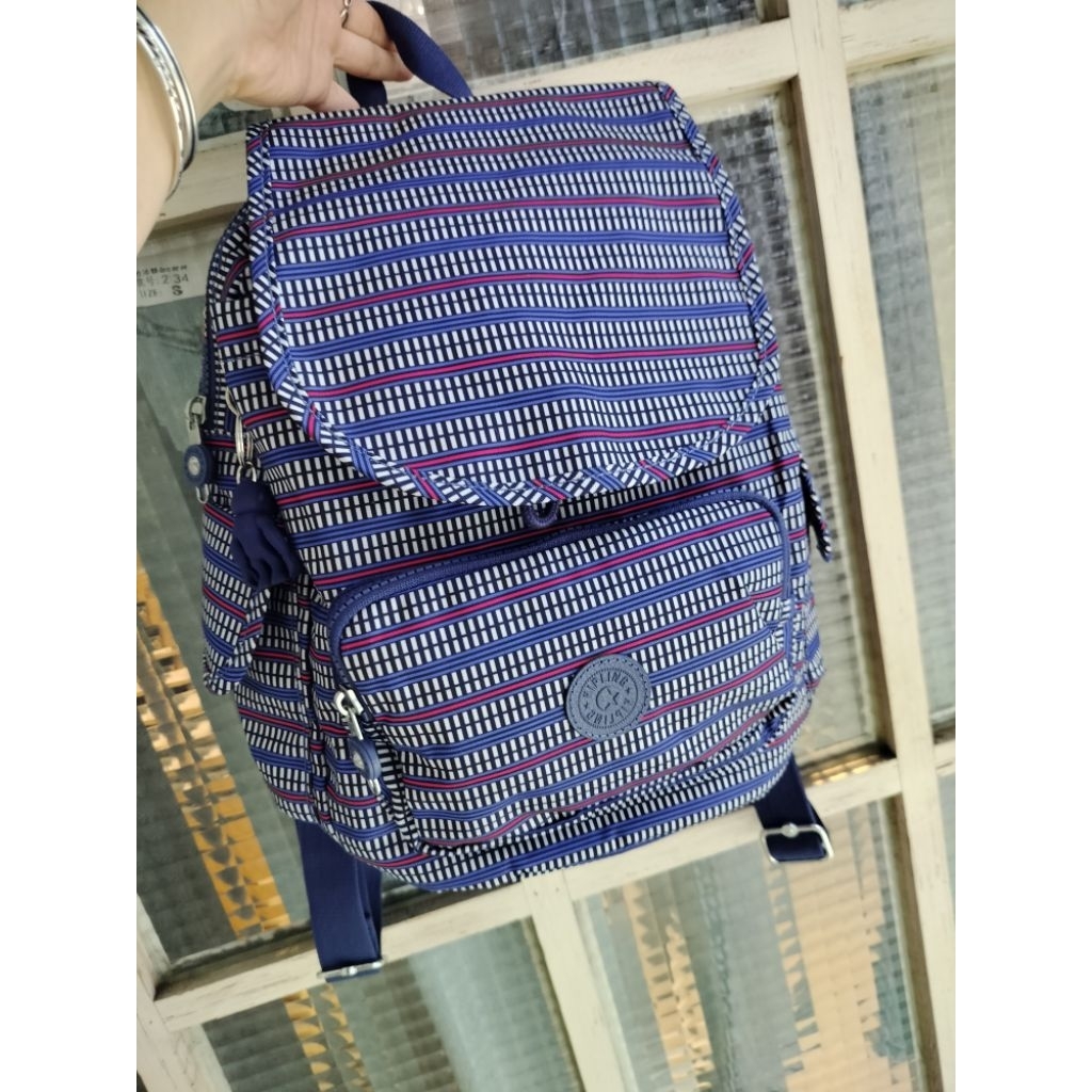 Kipling公司貨 附發票KPKI4581 TH82圖騰 掀蓋後背包-CITY PACK S | 蝦皮購物