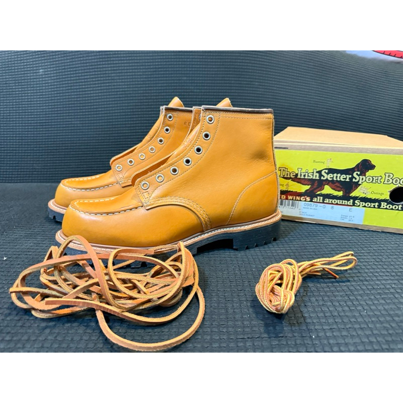 全新絕版正品 Red wing 9879 狗標 日落黃 日本限定 vibram 黃金狗牙大底 8e | 蝦皮購物