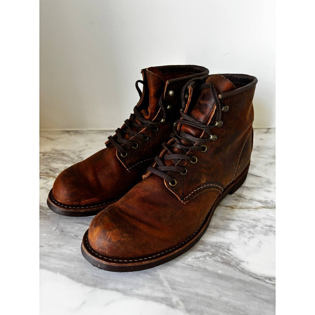 （二手鞋）Red Wing 3343 Blacksmith 銅棕色皮革 二手工裝靴（9D） | 蝦皮購物