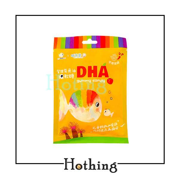 【Hothing】幼幼食堂 小白魚 DHA紫錐菊魚油Q軟糖(蘋果) 36g | 蝦皮購物