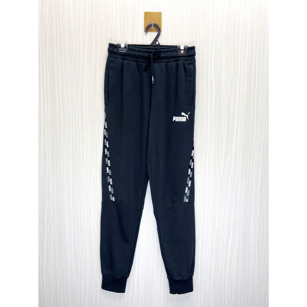 Puma 專櫃 黑色小LOGO串標運動長褲 (編號250215108 | 蝦皮購物