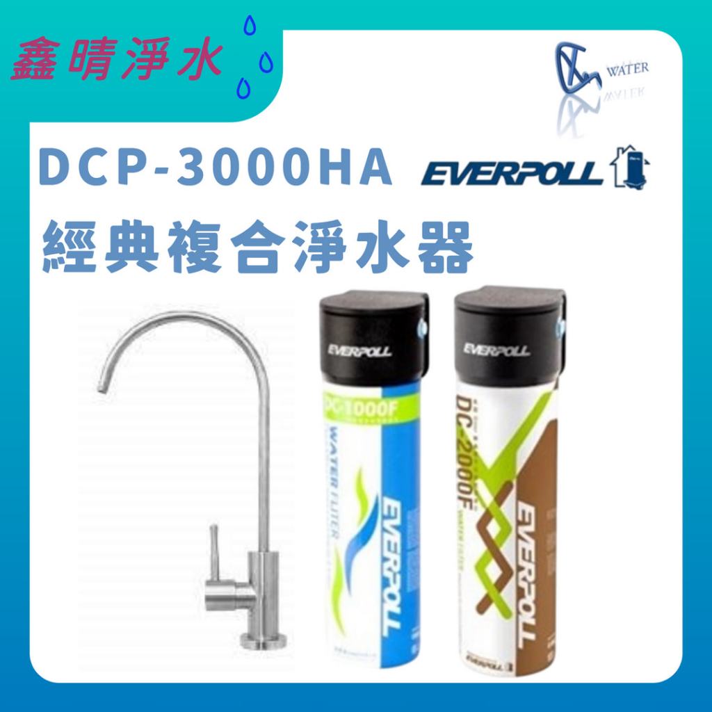 【EVERPOLL愛科】 DCP3000 全效淨水系統/ DCP-3000經典複合淨水器 | 蝦皮購物