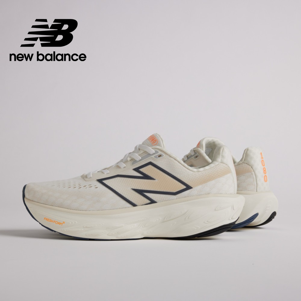 NEW BALANCE 女 慢跑鞋 NB1080 V14 海鹽色 D楦 運動 運動鞋 輕量 米白 W1080J14 | 蝦皮購物