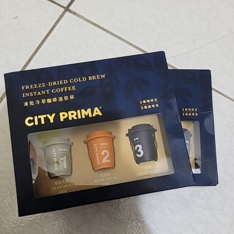 全新 7-11 city prima 凍乾冷萃咖啡迷你杯六顆ㄧ盒，共2盒12顆 | 蝦皮購物