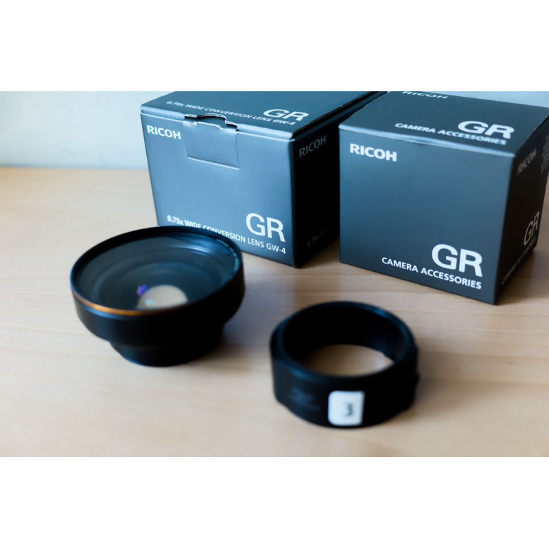 RICOH GW-4 GA-1 GR3廣角鏡加轉接環 | 蝦皮購物