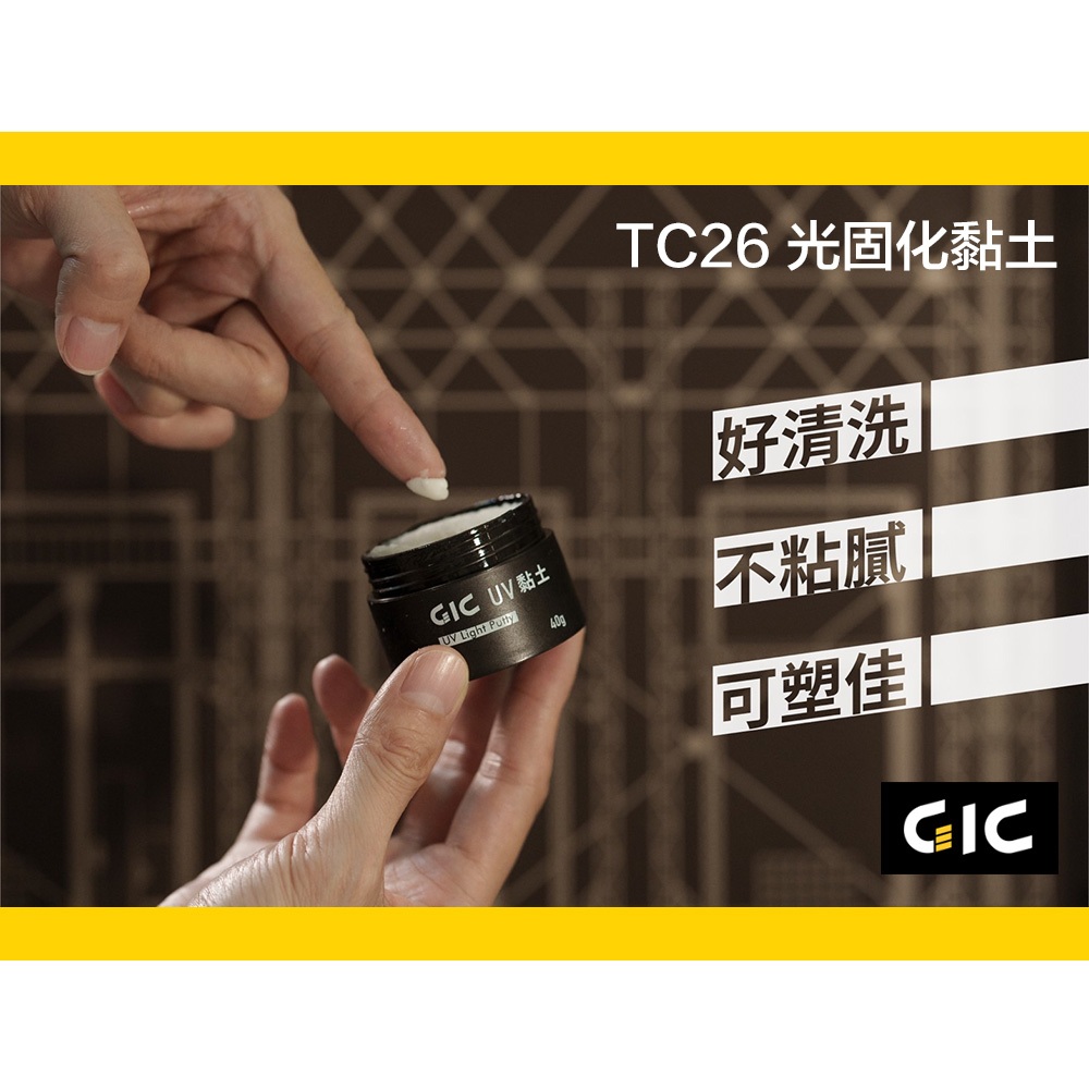 【模型屋】現貨 GIC TC-26 光固化UV黏土 修補 填補 光固化透明補土 40g 光硬化補土 透明補土 光固化 | 蝦皮購物