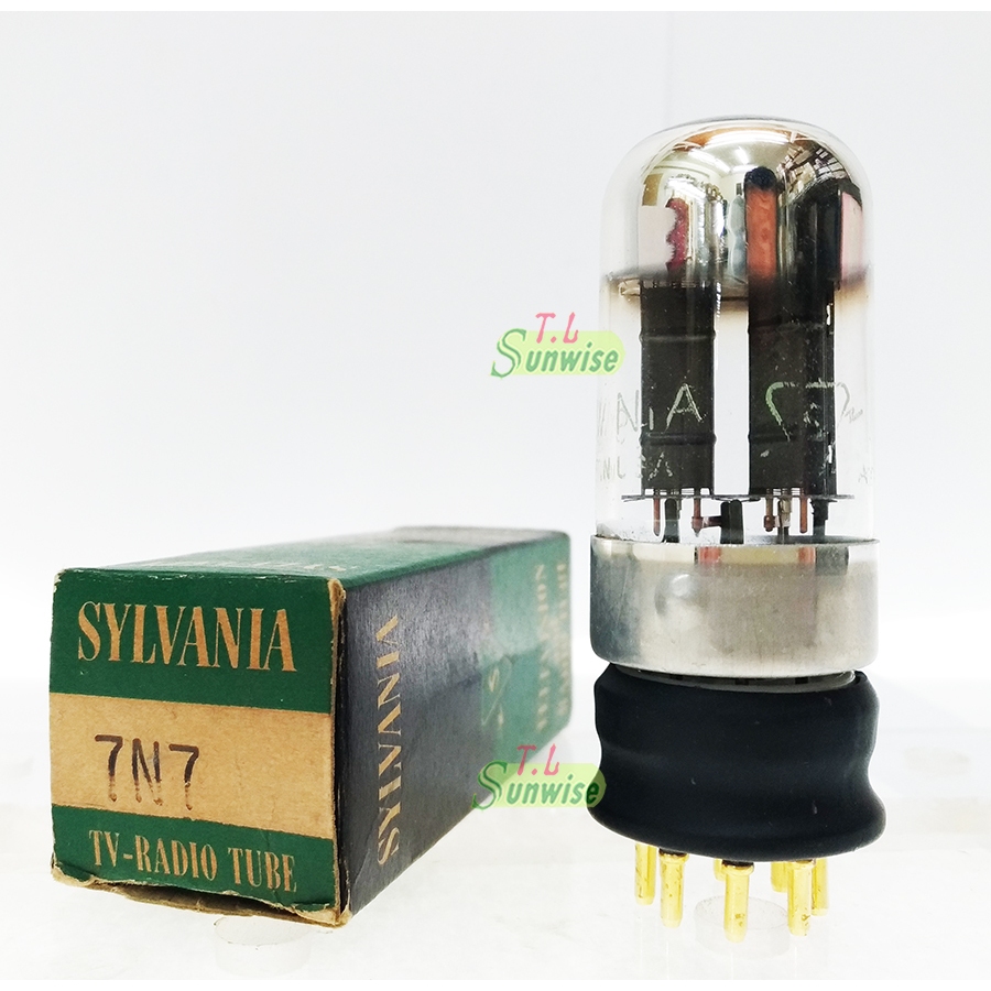 可直接取代 6SN7 ︽NO:6149 美國 SYLVANIA 7N7 (NIB) 真空管 附 ︽NO:9907 轉接座 | 蝦皮購物