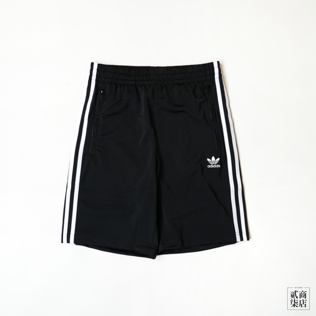 貳柒商店) ADIDAS FIREBIRD SHORT 男款 黑色 三葉草 短褲 三線褲 休閒 基本款 IU2368 | 蝦皮購物