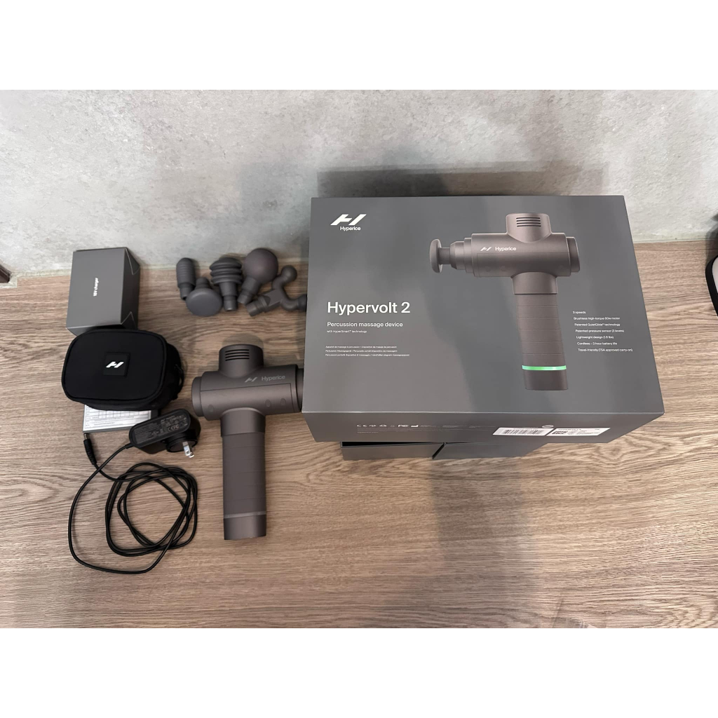 【Hyperice】HYPERVOLT 2 無線震動按摩槍+極速熱能按摩頭 | 蝦皮購物