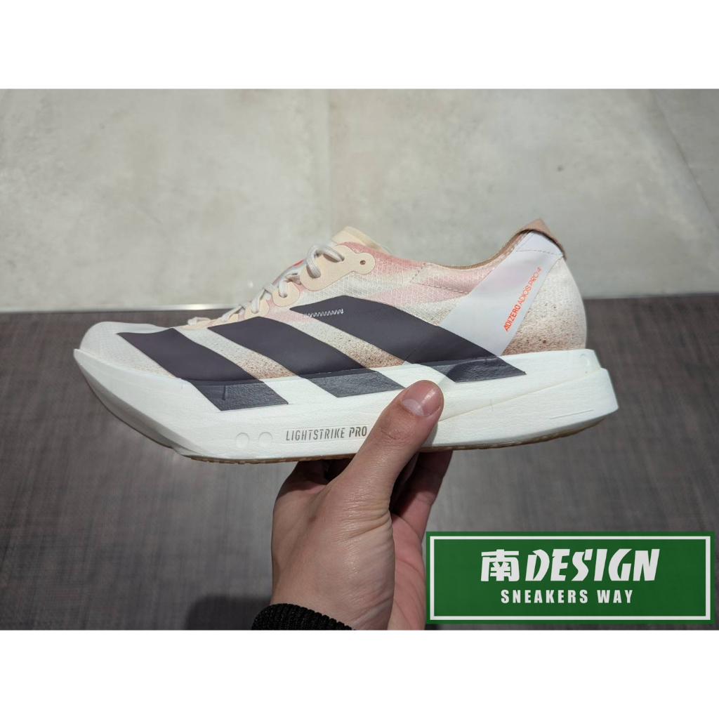 南🔥2025 3月 ADIDAS ADIZERO ADIOS PRO 4 跑鞋 馬牌底 高低差 男款 白棕黑JR6367 | 蝦皮購物
