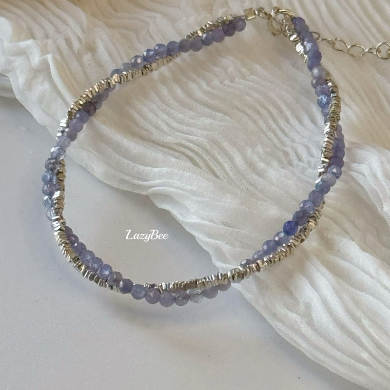 LazyBee 《平價專區》坦桑石s925純銀手鍊 星星款 鑽切款｜現貨 | 蝦皮購物