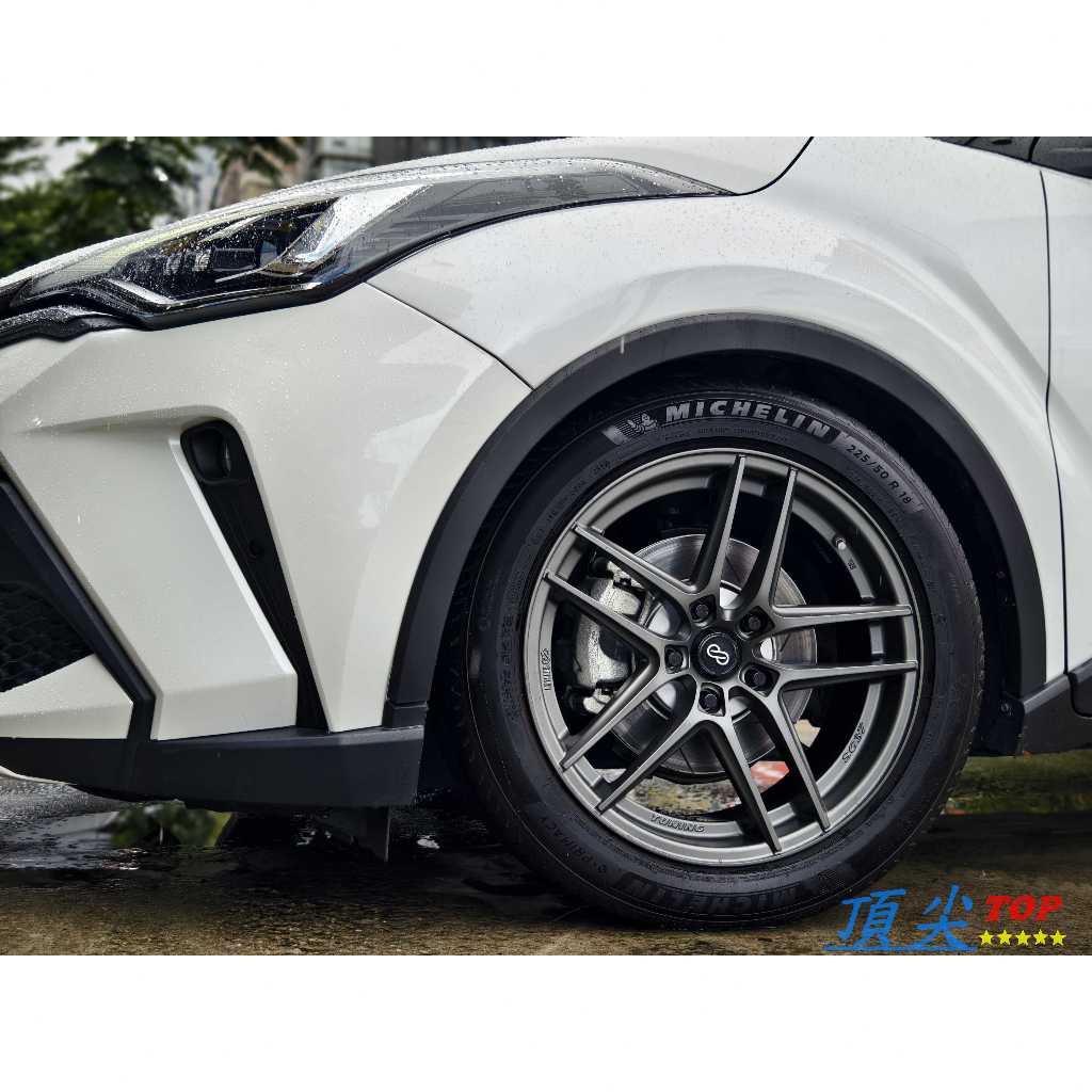 【頂尖】全新 ENKEI鋁圈 SC37 18吋 5X114.3 8J ET42 平光槍灰 TOYOTA CHR鋁圈實裝照 | 蝦皮購物