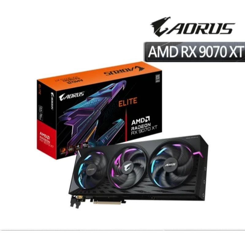 AORUS GIGABYTE 技嘉 Radeon RX 9070 XT ELITE 16G | 蝦皮購物