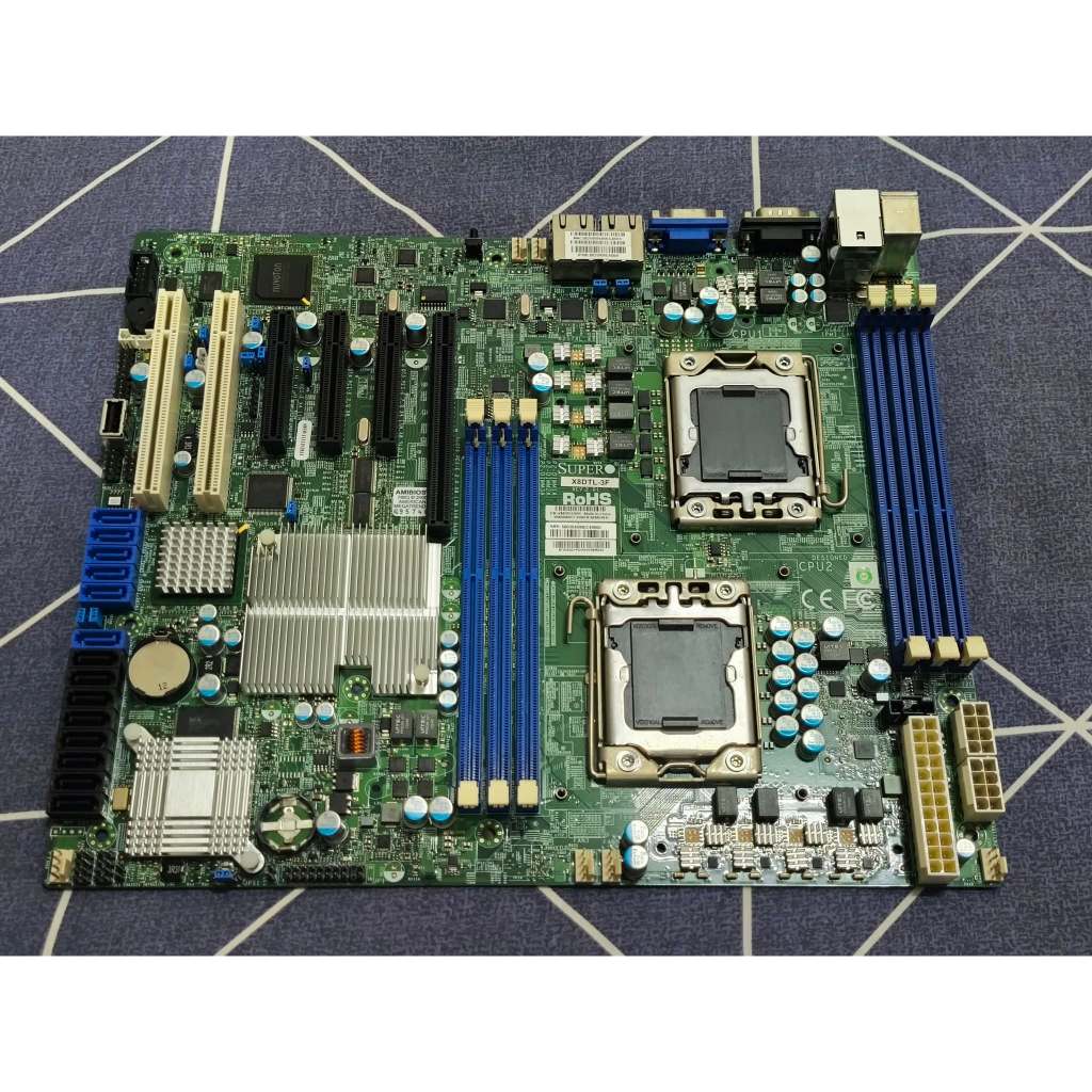 美超微 SUPERMICRO X8DTL 3F X58 1366 雙路 主機板 雙CPU DDR3 | 蝦皮購物