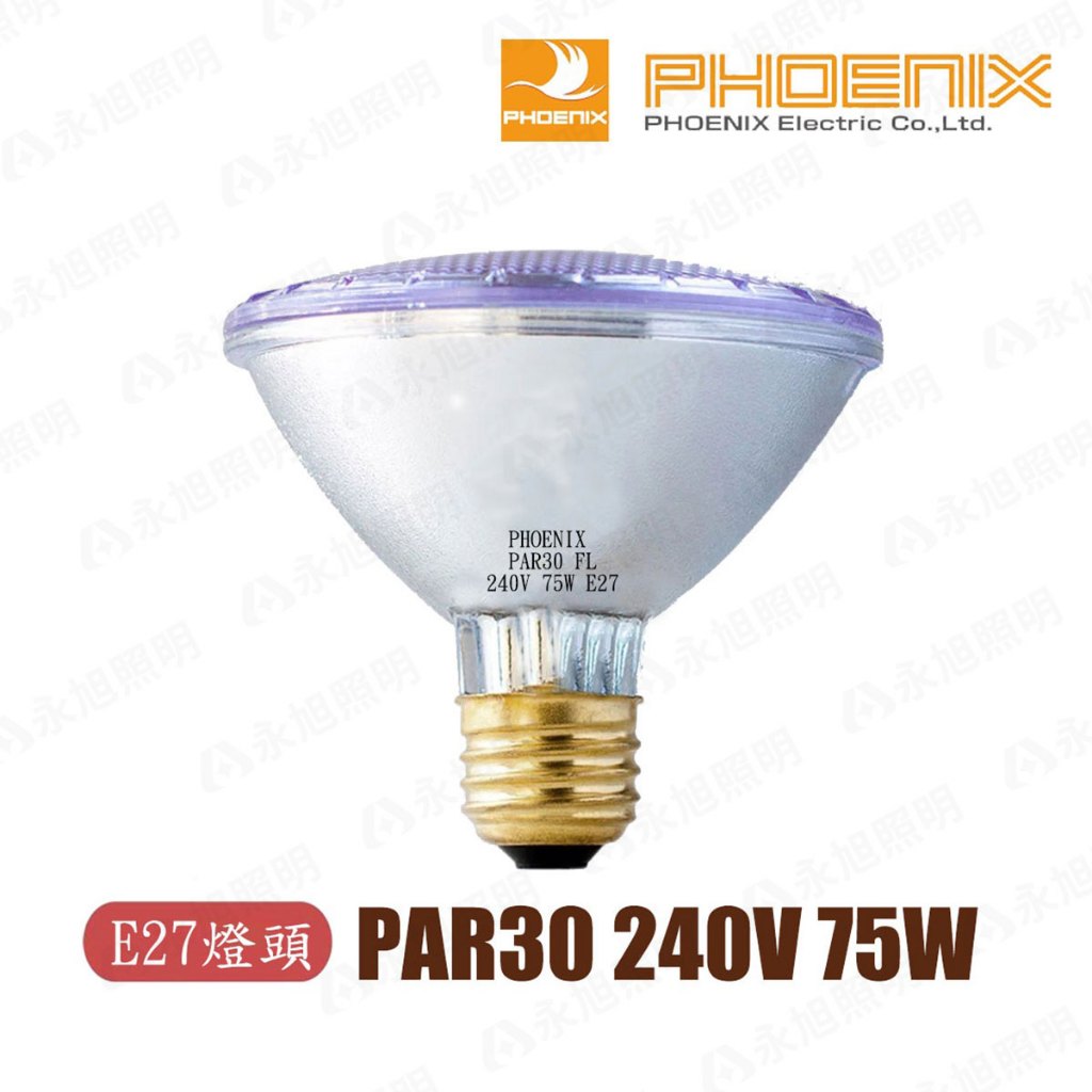 鳳凰牌 HALOGEN 熱光 珠寶 燈泡 PAR30 75W 240V E27 | 蝦皮購物
