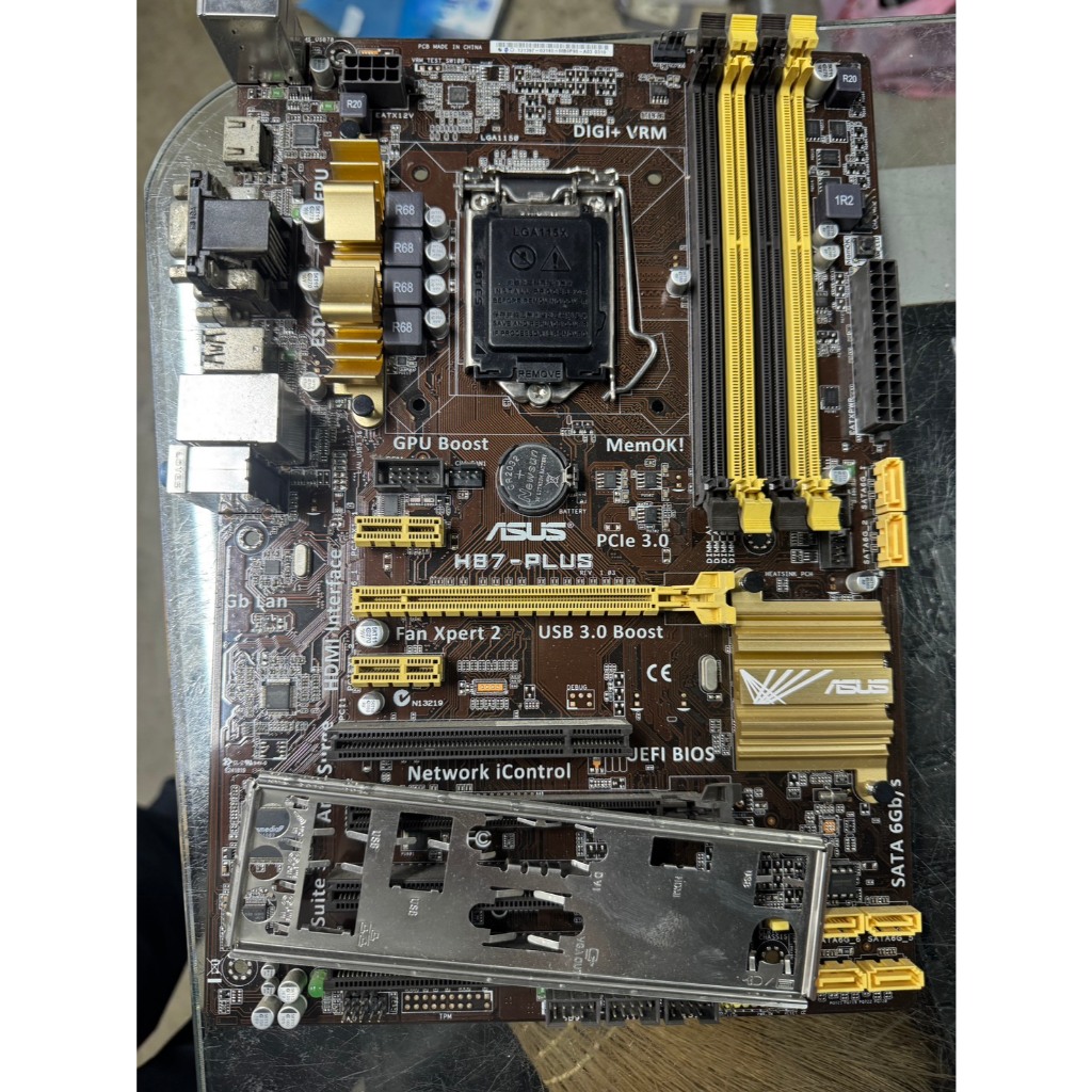 ASUS 華碩 H87-PLUS 1150 腳位 H87 晶片 升級換下 如圖 | 蝦皮購物