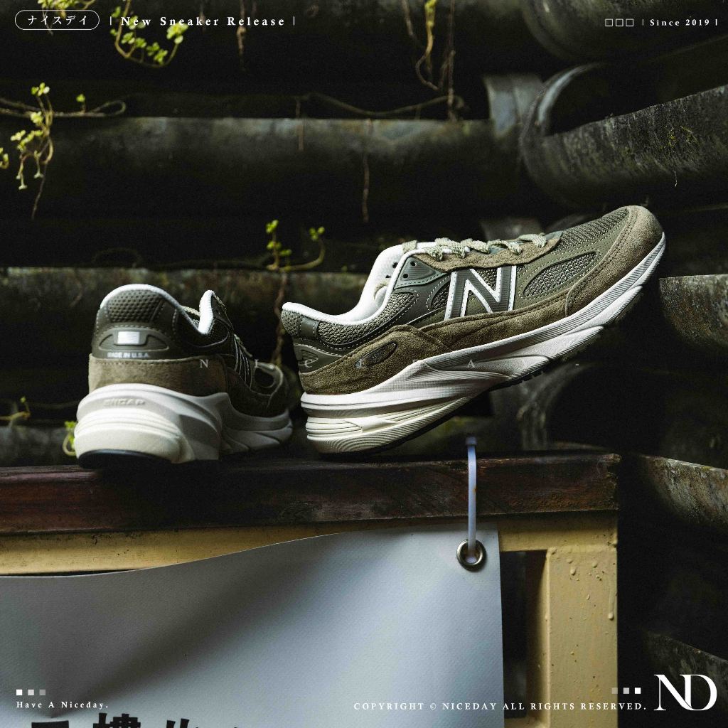 NICEDAY 現貨 New Balance 990 V6 墨綠 軍綠 美製 經典 復古 休閒鞋 U990TB6 | 蝦皮購物
