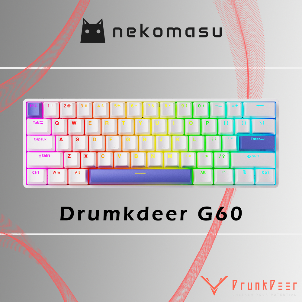 【隔日到貨 】秒發不用等DrunkDeer G60 磁軸鍵盤｜現貨可直接下單｜有注音｜保固內免費換新｜醉鹿台灣｜打瓦神器 | 蝦皮購物
