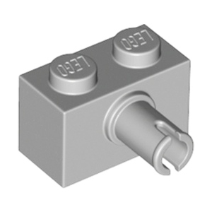 COOLPON｜這是樂高®LEGO®的正版零件 變形磚 1x2 帶插銷與底部螺柱固定 44865 6321770 淺灰 | 蝦皮購物