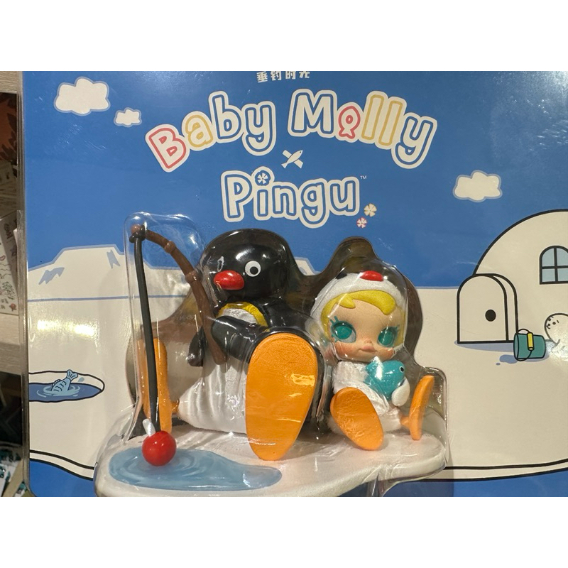 POP MART 泡泡瑪特 Baby Molly×PINGU垂釣時光手辨全新未拆 | 蝦皮購物
