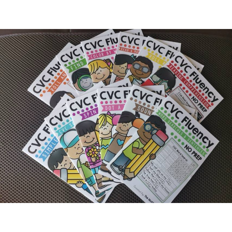 CVC Fluency THE BUNDLE (12本一套) 自然拼讀 單詞綜合練習冊 | 蝦皮購物