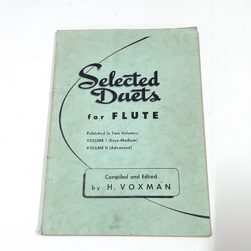 二手 樂譜 長笛 selected duets for flute 教本 樂器 教學 練習 即興 課本 音樂 樂理 | 蝦皮購物
