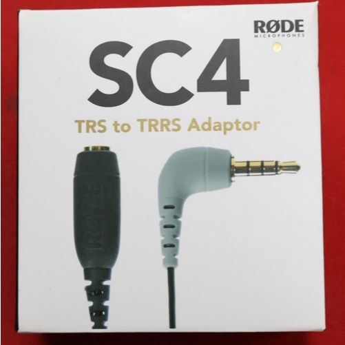 RODE SC4 轉接頭 【宇利攝影器材】 TRS to TRRS 轉接頭 3.5mm 轉接線 麥克風轉接頭 | 蝦皮購物
