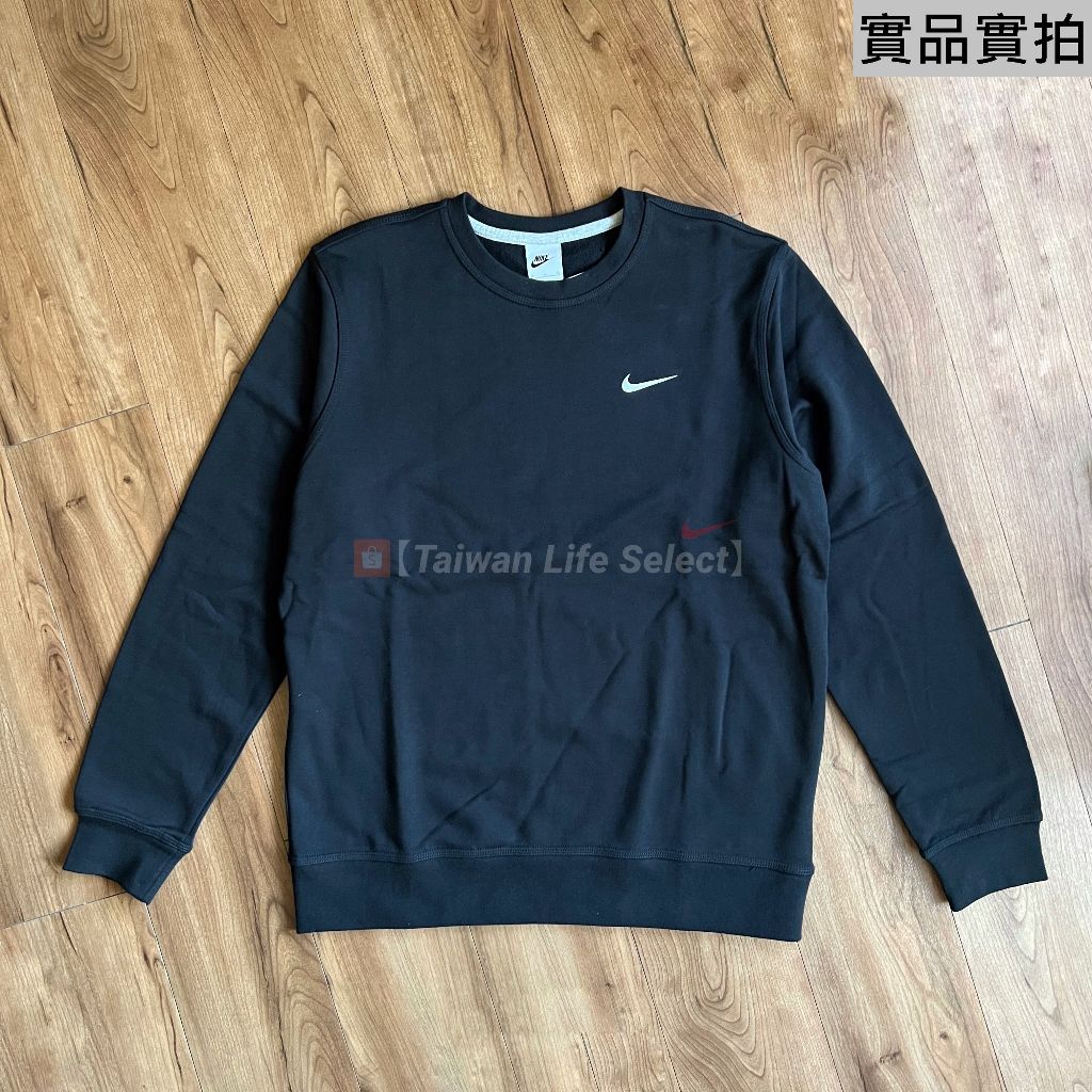 ★56折↘990元!臺灣公司貨!NIKE CLUB FLEECE 刺繡 大學T 法式線圈 黑 637903-010 | 蝦皮購物