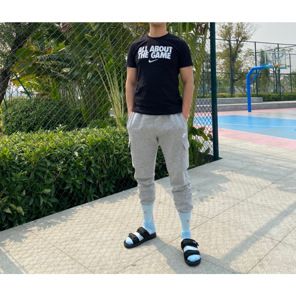 正品開發票】Nike 電繡logo 重磅長褲口袋黑色灰色縮口褲棉褲 正品開發票】Nike 電繡logo 重磅長褲口袋黑色灰色縮口褲棉褲