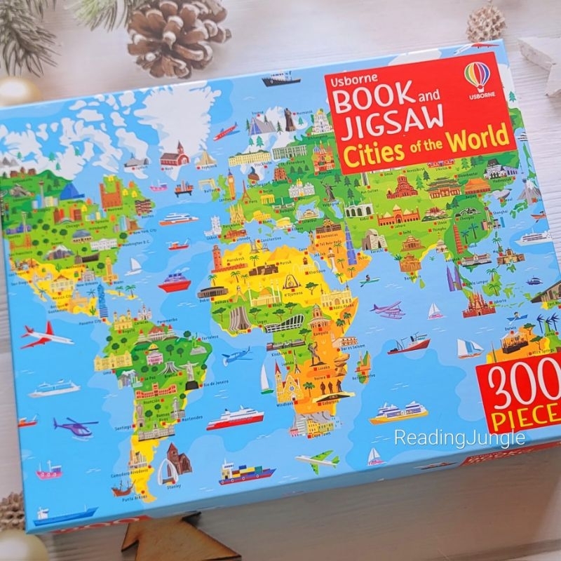 英國Usborne Book and Jigsaw Cities of the World世界城市 300片拼圖 | 蝦皮購物