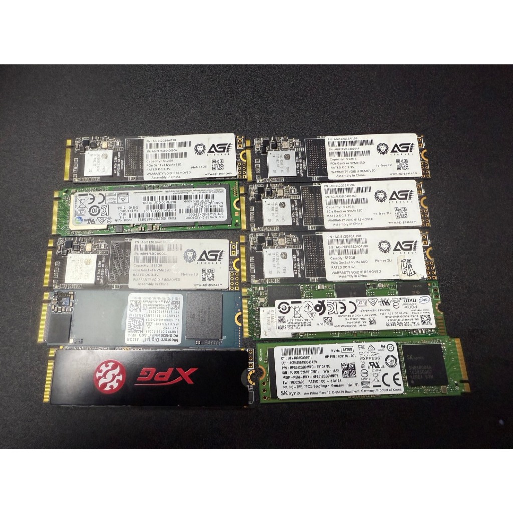 WD XPG各大品牌M.2 SATA/NVME512/480/256/128G/1tb二手良品隨機出貨【3C 二手電腦零 | 蝦皮購物