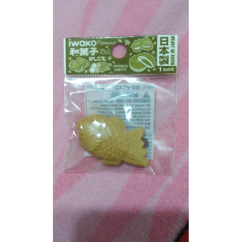 日本iwako，造型橡皮擦 和菓子。鯛魚燒。 | 蝦皮購物
