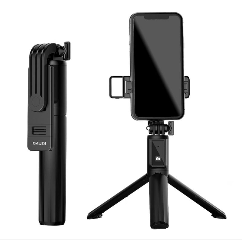 kinyo 藍牙補光自拍器 自拍棒 自拍桿 BSF-6590 手持模式 九段式補光燈 六段高度 三腳架模式-【便利網】 | 蝦皮購物