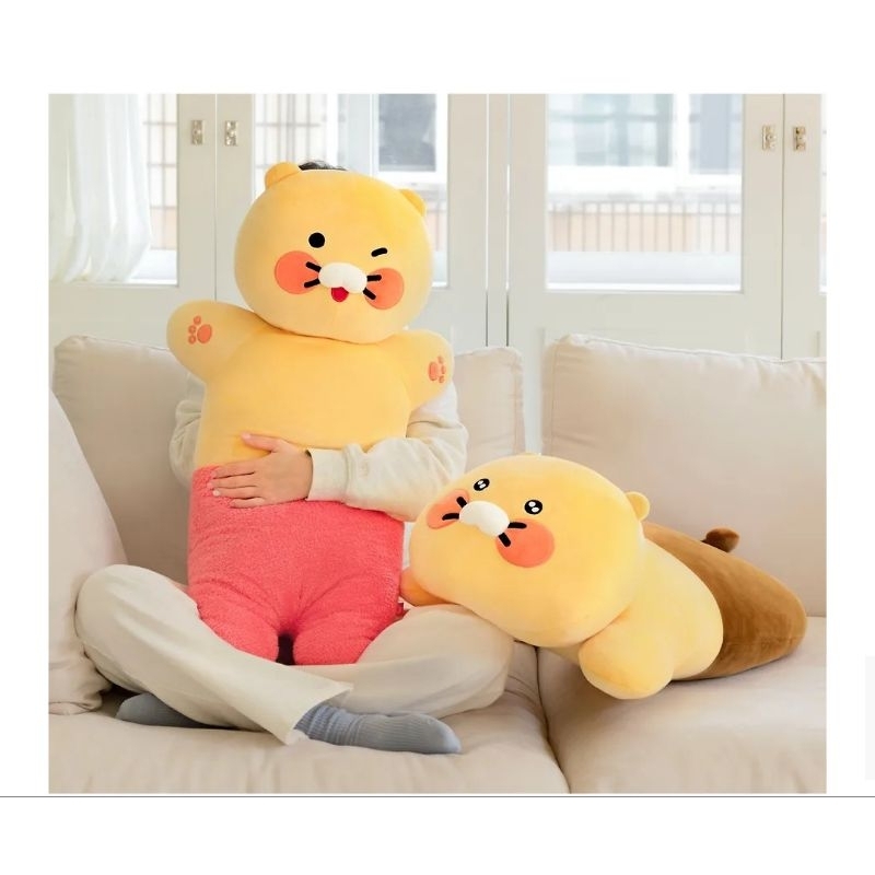 韓國連線 Kakao friends 麻糬QQ春植長身 趴姿抱枕 枕頭 | 蝦皮購物