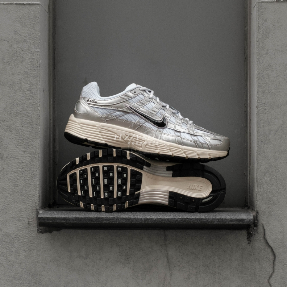 【逢甲 FUZZY】Nike P-6000 銀黑 銀 復古 y2k CD6404-105 | 蝦皮購物