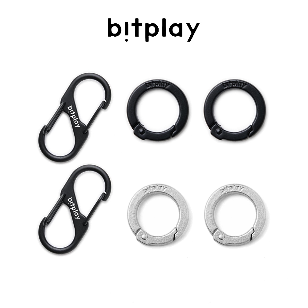 bitplay S形登山扣(2入)/圓形勾環(2入) 手機掛繩/包袋掛繩/瞬扣夾轉接配件/包袋擴充轉接配件 | 蝦皮購物