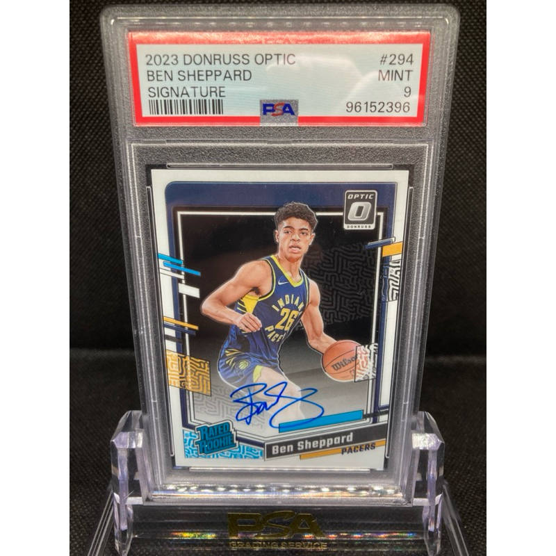 NBA 2023-24 Optic Ben Sheppard Auto RC PSA 9新人簽名鑑定卡 卡面簽 | 蝦皮購物