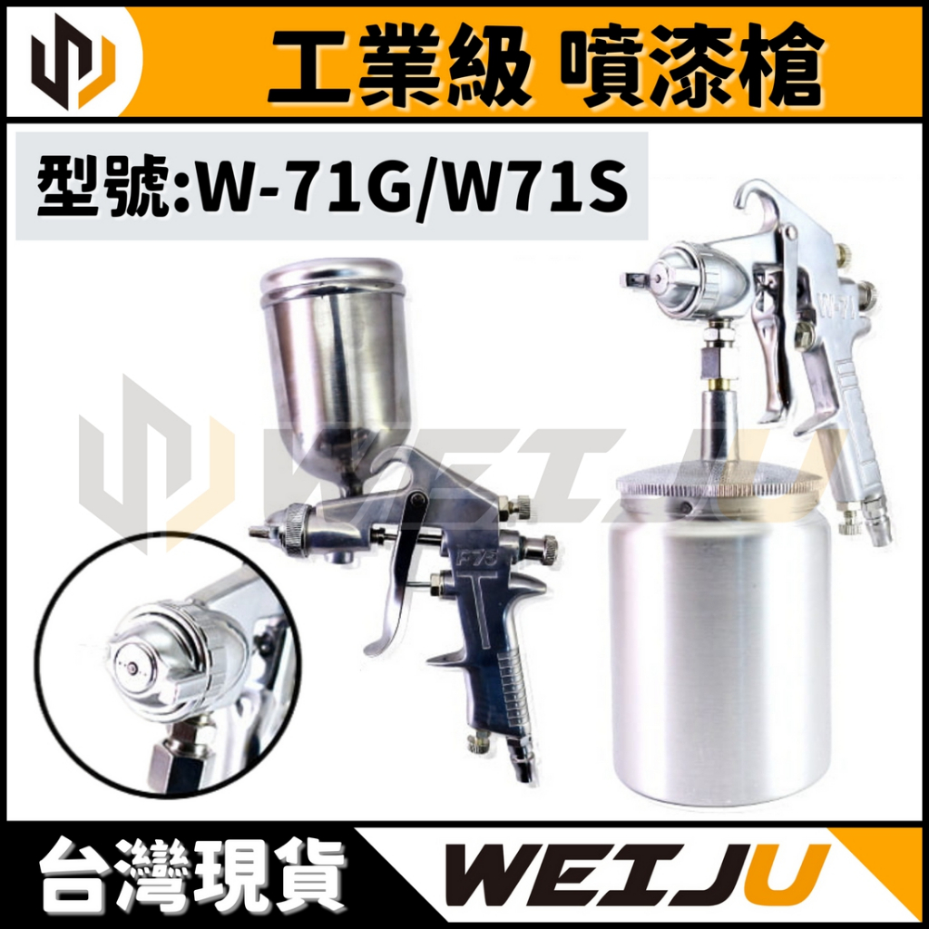 現貨【WEIJU威聚】工業級 噴漆槍 | 氣動 噴漆 細霧 油漆 噴霧 噴漆筆 噴槍 W-71G W71G W71S | 蝦皮購物