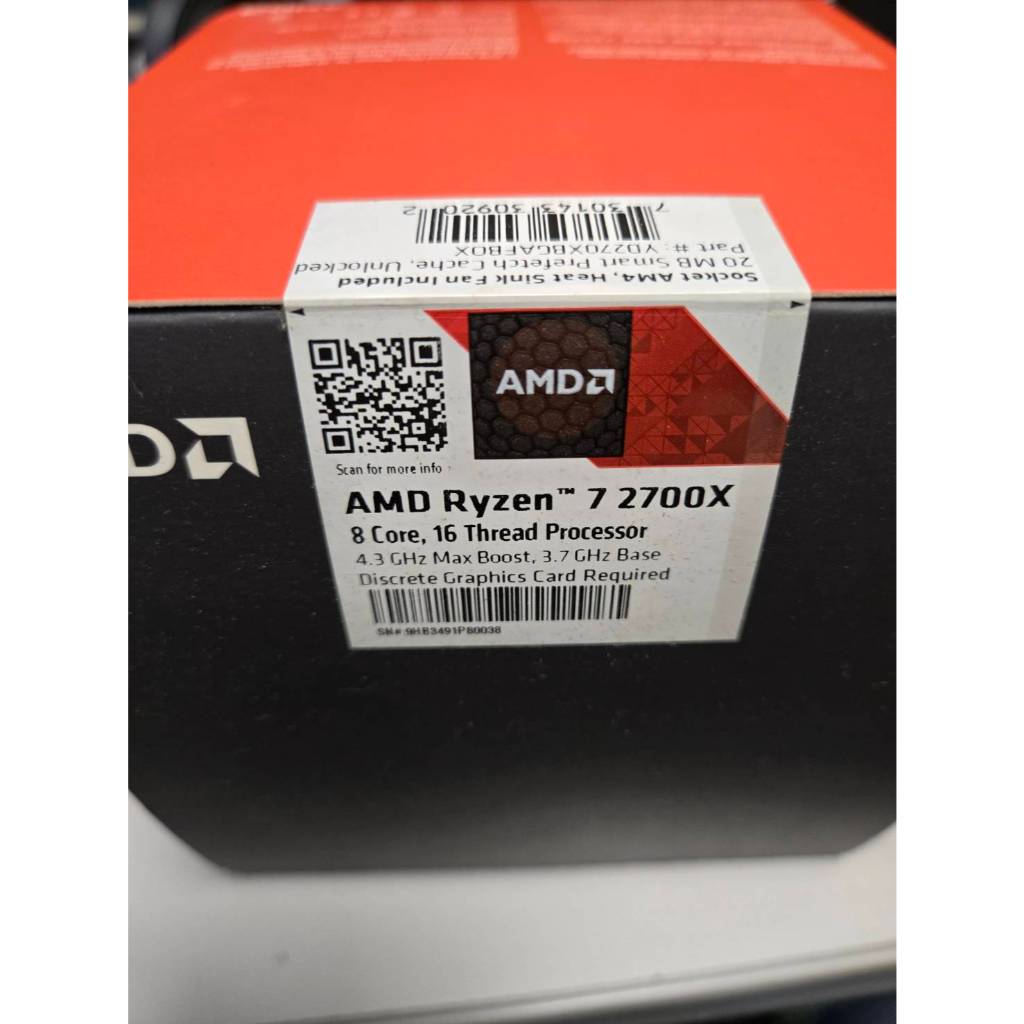 賣AMD CPU 2700跟1900X跟1800X 全新未拆(過保) | 蝦皮購物