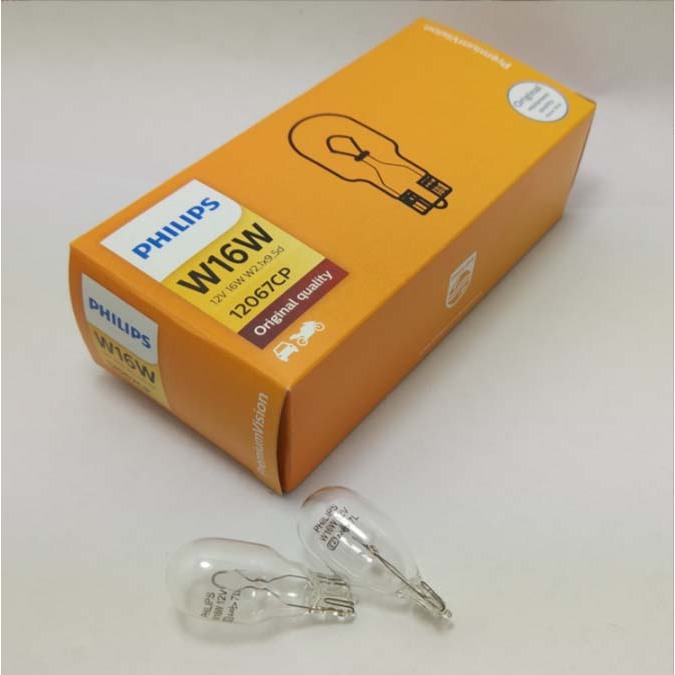 PHILIPS 12067CP W16W 12V 16W W2.1x9.5d 煞車燈泡 (12067-1) 【業興】 | 蝦皮購物