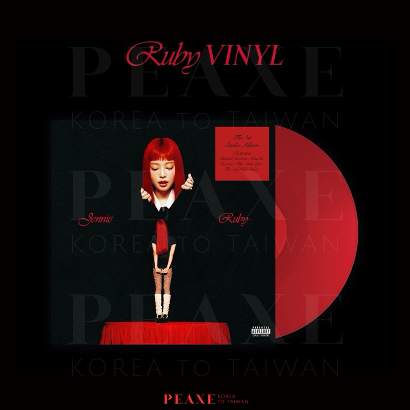 PEAXE韓國代購 預購 JENNIE（BLACKPINK）1st Album [Ruby] 黑膠（紅膠）LP唱片 | 蝦皮購物